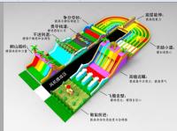 China Inflatable Obstacle Course 45m x 6m for Team Games Factory Supply Custom Logo for sale
