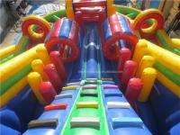 China Durable PVC Inflatable Obstacle Course Bounce House 32x19.6x16.4 ft for Party Rental for sale