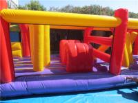 China Commercial PVC Inflatable Obstacle Course Bounce House for Party Rental with Blower 3 Year Warranty for sale