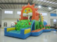 China Customized PVC Inflatable Bounce House 24x26ft Kids Outdoor Obstacle Course with CE Blower for sale