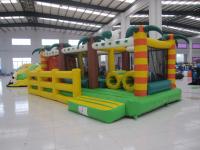 China Customized PVC Inflatable Bounce House 24x26ft Kids Outdoor Obstacle Course with CE Blower for sale