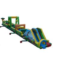 China Custom Inflatable Bouncy House Kids Obstacle Course Jumping Castle PVC 2 Year Warranty for sale