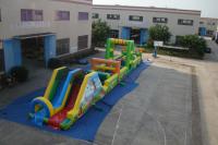 China Custom Inflatable Bouncy House Kids Obstacle Course Jumping Castle PVC 2 Year Warranty for sale