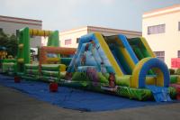 China Custom Inflatable Bouncy House Kids Obstacle Course Jumping Castle PVC 2 Year Warranty for sale