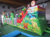 China Factory Supply Inflatable Obstacle Course 14x4x5m for Adults and Kids Customizable for sale