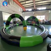 China Custom Inflatable Bumper Car Track 6m Circular Race Arena Portable PVC Event Course for Commercial Games for sale