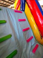 China Custom Inflatable Obstacle Course 50m with Climbing Slides Tunnels Racing Lanes for Outdoor Team Building Events for sale