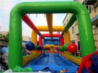 China China Factory Outdoor Inflatable Interactive Adult Sport Game 12x4m Custom Size Bouncer Mat Obstacle Course for sale