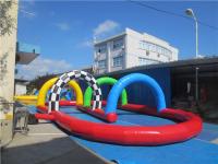 China Custom Inflatable Bumper Car Track Portable Game Arena 3m Height PVC for Carnival Events Rental Business for sale