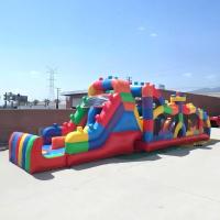 China Commercial Inflatable Obstacle Course 30m Heavy Duty PVC Challenge Racing Competition Fun Games Custom for sale