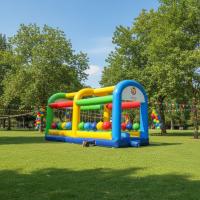 China Custom Inflatable Sports Game 10x4m Durable PVC Outdoor Fun Park for Team Building for sale