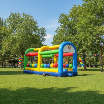 China Custom Inflatable Sports Game 10x4m Durable PVC Outdoor Fun Park for Team Building for sale