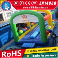 China Custom Inflatable Sports Game 10x4m Durable PVC Outdoor Fun Park for Team Building for sale
