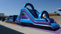 China Custom Inflatable Obstacle Course Land Challenge Track with Climbing Tunnels Slides Racing Lanes for Outdoor Team Events 30m for sale