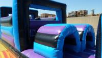 China Custom Inflatable Obstacle Course Land Challenge Track with Climbing Tunnels Slides Racing Lanes for Outdoor Team Events 30m for sale