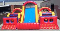 China Custom Inflatable Obstacle Course 30m x 4m Heavy Duty PVC Commercial Outdoor Challenge Racing for sale