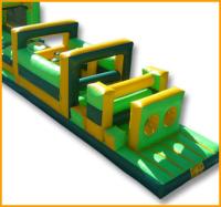 China Customized 30m Inflatable Obstacle Course Commercial Playground Challenge Game with EN14960 for sale