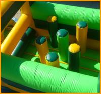 China Customized 30m Inflatable Obstacle Course Commercial Playground Challenge Game with EN14960 for sale