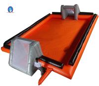 China Inflatable Soap Football Field Pitch 12x8x2m PVC Tarpaulin Soccer Field for sale