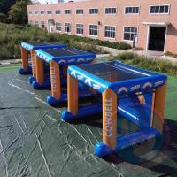 China Custom Inflatable Soccer Goal 3m Portable Football Training Gate with Logo Printing for Outdoor Sports Events for sale