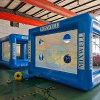 China Custom Inflatable Soccer Goal 3m Portable Football Training Gate with Logo Printing for Outdoor Sports Events for sale