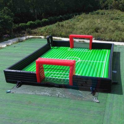 China Custom Inflatable Soccer Field 12x6m PVC Football Court for Commercial Playground and Event Use for sale