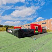 China Custom Inflatable Soccer Field 12x6m PVC Football Court for Commercial Playground and Event Use for sale