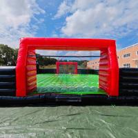 China Custom Inflatable Soccer Field 12x6m PVC Football Court for Commercial Playground and Event Use for sale