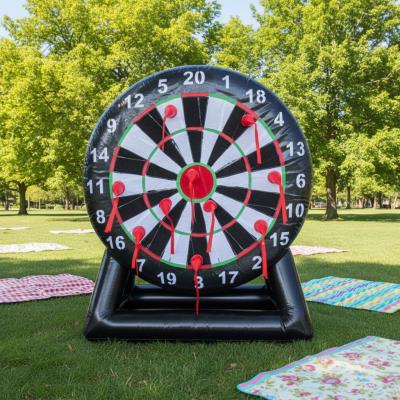 China Custom Inflatable Dart Board Giant Target Game with Sticky Balls for Outdoor Party Carnival School Rental for sale