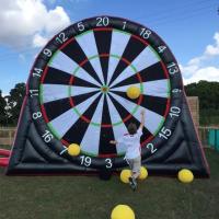 China Custom Inflatable Dart Board Giant Target Game with Sticky Balls for Outdoor Party Carnival School Rental for sale
