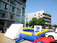 China Inflatable Water Football Pitch 15x7.5x2.5m PVC Outdoor Commercial Use 3 Year Warranty for sale