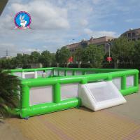 China Portable Inflatable Soccer Training Field 20m x 10m Quick Assembly PVC Practice Pitch for Youth Academy for sale