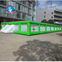 China Portable Inflatable Soccer Training Field 20m x 10m Quick Assembly PVC Practice Pitch for Youth Academy for sale