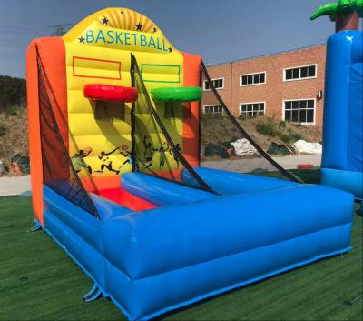 China Inflatable Basketball Hoop Game for Indoor Outdoor Party Events Custom PVC 2m Size for sale