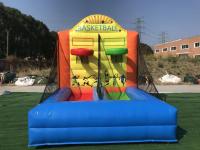 China Inflatable Basketball Hoop Game for Indoor Outdoor Party Events Custom PVC 2m Size for sale