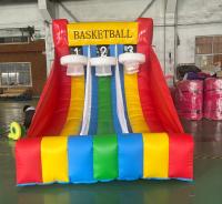 China Inflatable Basketball Hoop Game for Indoor Outdoor Party Events Custom PVC 2m Size for sale
