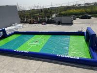China Custom Inflatable Football Field Soccer Playground PVC 500kg Capacity Outdoor Entertainment for sale