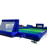 China Custom Inflatable Football Field Soccer Playground PVC 500kg Capacity Outdoor Entertainment for sale