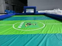 China Custom Inflatable Football Field Soccer Playground PVC 500kg Capacity Outdoor Entertainment for sale