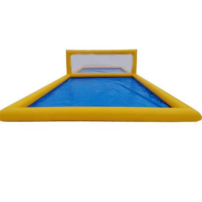 China Inflatable Volleyball Court 10x5m Outdoor PVC Sport Game Field for Adults Kids Entertainment for sale