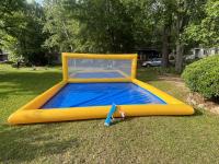 China Inflatable Volleyball Court 10x5m Outdoor PVC Sport Game Field for Adults Kids Entertainment for sale
