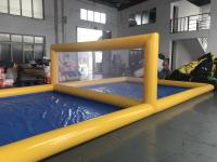 China Inflatable Volleyball Court 10x5m Outdoor PVC Sport Game Field for Adults Kids Entertainment for sale