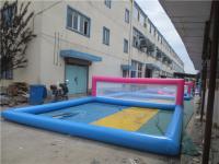 China Custom Inflatable Water Volleyball Court PVC Floating Platform 5-10 Person Pool Float for sale