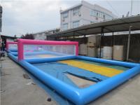 China Custom Inflatable Water Volleyball Court PVC Floating Platform 5-10 Person Pool Float for sale