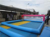 China Custom Inflatable Water Volleyball Court PVC Floating Platform 5-10 Person Pool Float for sale