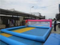 China Custom Inflatable Water Volleyball Court PVC Floating Platform 5-10 Person Pool Float for sale