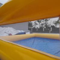 China Large Inflatable Volleyball Court 16x8ft Outdoor PVC Sports Game for Adults and Kids for sale