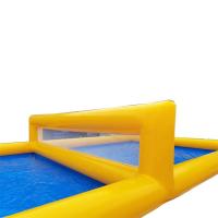 China Large Inflatable Volleyball Court 16x8ft Outdoor PVC Sports Game for Adults and Kids for sale
