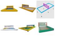 China Custom PVC Inflatable Water Volleyball Court 5-10 Person Pool Sport for Sale for sale