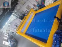 China Large Inflatable Water Sports Arena UV Resistant 8x4m with Safety Netting for Hotel Resort Events for sale